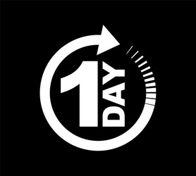 One day icon Royalty Free Vector Image - VectorStock