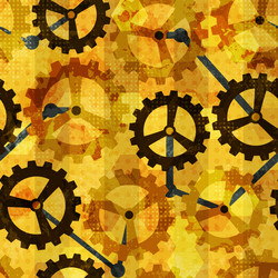 Seamless cogwheel patterns Royalty Free Vector Image