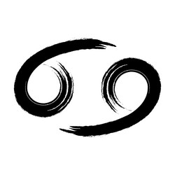 Cancer star zodiac symbol icon Royalty Free Vector Image