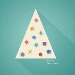 Geometric christmas tree Royalty Free Vector Image
