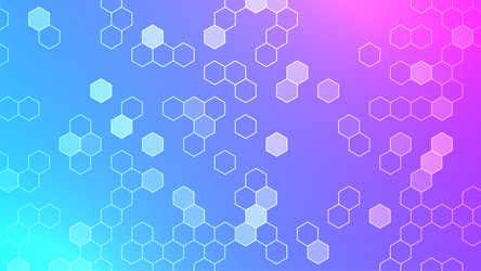 Hexagon abstract gradient background random Vector Image