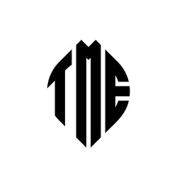 Tme logo letter design Royalty Free Vector Image