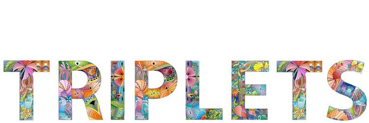 Word twins decorative entangle object for any Vector Image