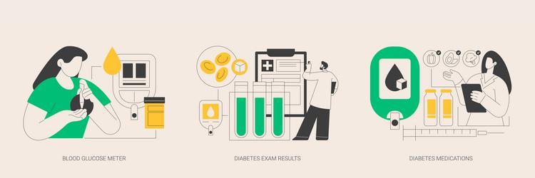 Diabetes mellitus abstract concept Royalty Free Vector Image
