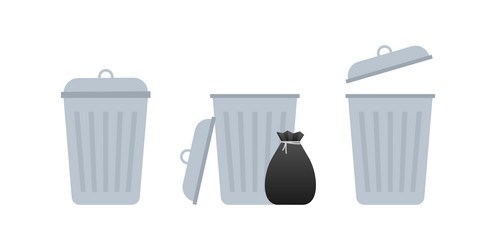 Waste sorting different types garbage paper Vector Image