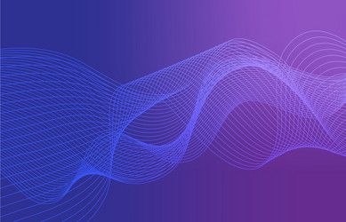 Abstract wave pattern wavy thin line border Vector Image