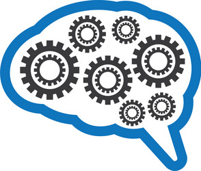 Brain logo template icon Royalty Free Vector Image