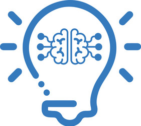 Digital idea logo icon design Royalty Free Vector Image