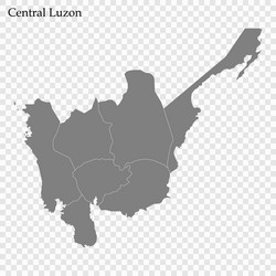High quality map region philippines Royalty Free Vector