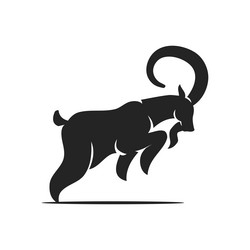 Goat logo template isolated brand identity icon Vector Image