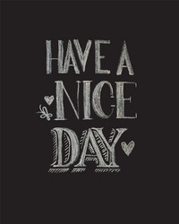 Blank sticky note with have a nice day Royalty Free Vector