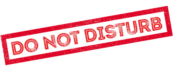Do not disturb rubber stamp Royalty Free Vector Image