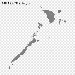 Philippines - Mindanao Region Map Royalty Free Vector Image