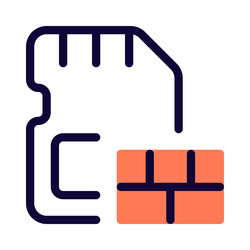 Sd card firewall for protecting data Royalty Free Vector