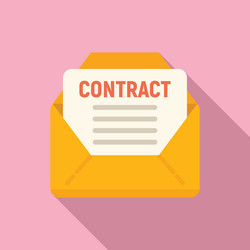 Agent mail contract icon outline secret Royalty Free Vector