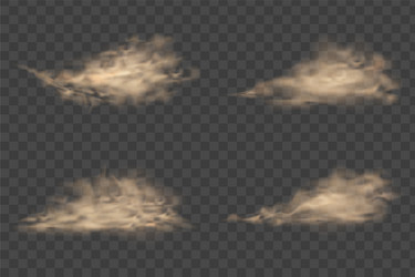 Dust sand cloud Royalty Free Vector Image - VectorStock