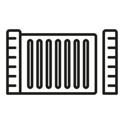 Access gate icon outline automatic entry Vector Image