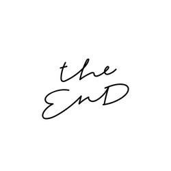 End Calligraphy Vector Images (over 1,200)