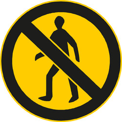 No man sign enter prohibition Royalty Free Vector Image