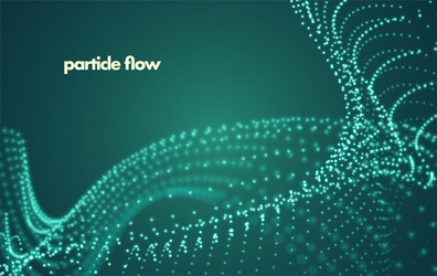 Particles liquid dynamic flow Royalty Free Vector Image