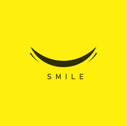 Smile template design Royalty Free Vector Image