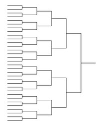 4 team tournament bracket championship template Vector Image