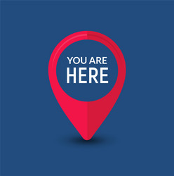 Location Point Icon - You Are Here Royalty Free Vector Image