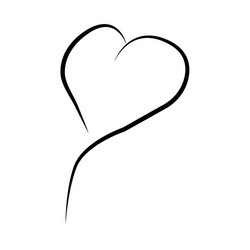 Fancy Black Heart Clipart