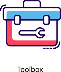 Tool box Royalty Free Vector Image - VectorStock