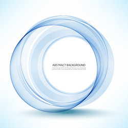 Abstract background round blue wavy circle Vector Image