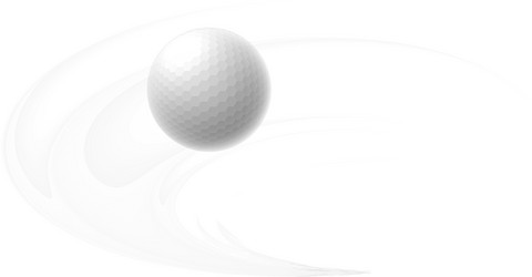 Golf ball flat Royalty Free Vector Image - VectorStock