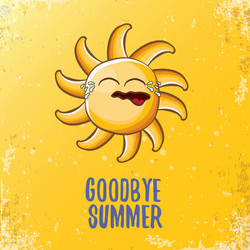 Goodbye summer creative concept Royalty Free Vector Image