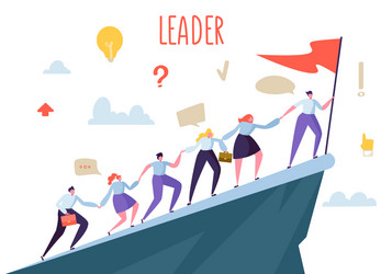 Business leadership concept manager leader Vector Image