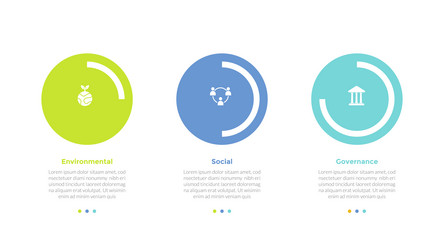Esg environmental social governance infographics Vector Image