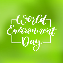 World environment day logo icon design Royalty Free Vector