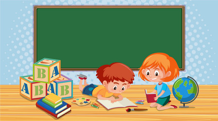 Reading Children Borders Vector Images (over 270)