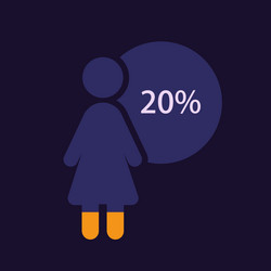 Lady figure infographic chart design template Vector Image