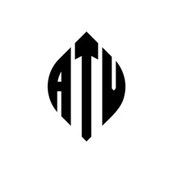 Atv logo letter design Royalty Free Vector Image