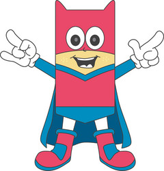Cartoon superhero design Royalty Free Vector Image