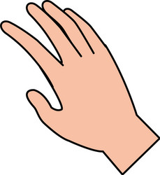 Human hand cartoon Royalty Free Vector Image - VectorStock