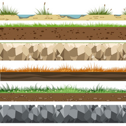 Soil layers Royalty Free Vector Image - VectorStock