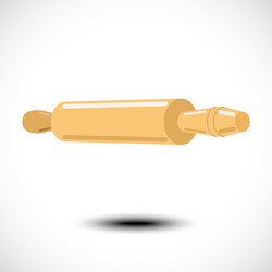 Chef rolling pin character cartoon Royalty Free Vector Image