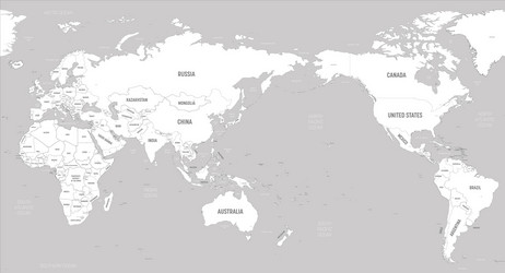 World Map Australia Centered Vector Images (over 160)