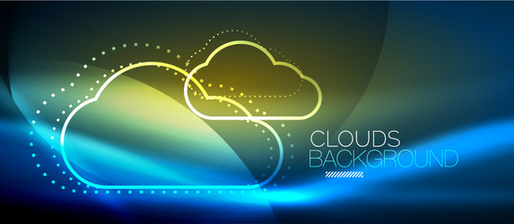Cloud computing storage concept Royalty Free Vector Image