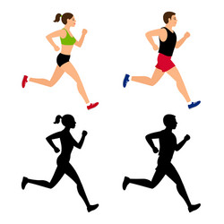 Running woman sequence sprite animation run women Vector Image