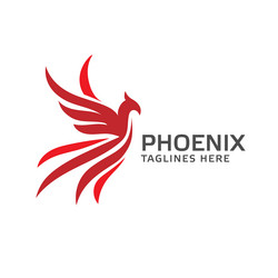 Mythical Phoenix Logo Royalty Free Vector Image