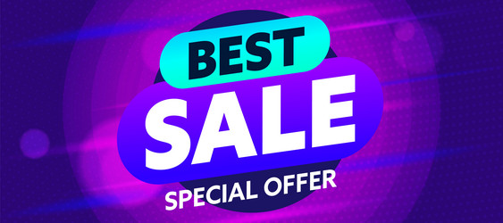 Website header layout for marketing sale Vector Image