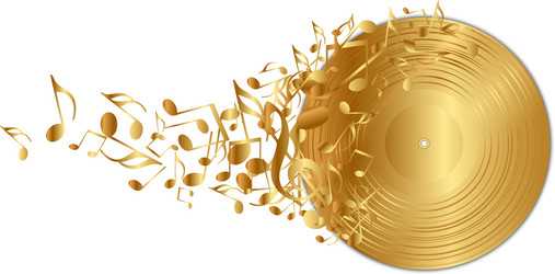 Gold Vinyl Records Vector Images (over 830)