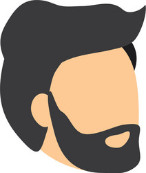 Man face profile Royalty Free Vector Image - VectorStock