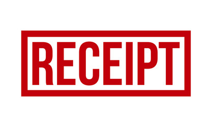 Receipt rubber stamp seal Royalty Free Vector Image